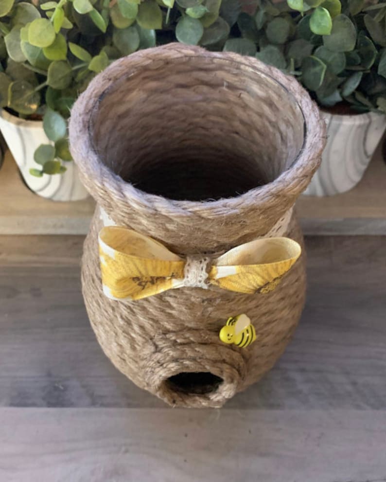 Bumble Bee Hive Flower Vase Birthday Gift Hand Made - Etsy