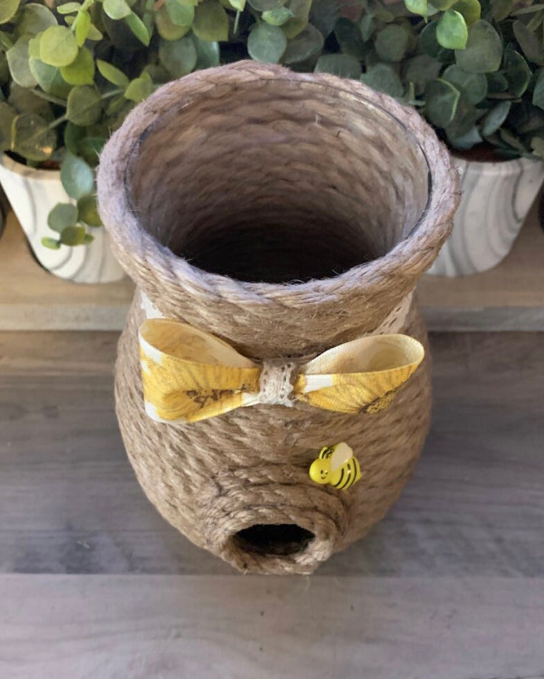 Bumble Bee Hive Flower Vase Birthday Gift Hand Made - Etsy
