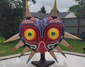 Wood Wall Art, Legend of Zelda Majora's Mask, Zelda, Link Mask, Gamer ...