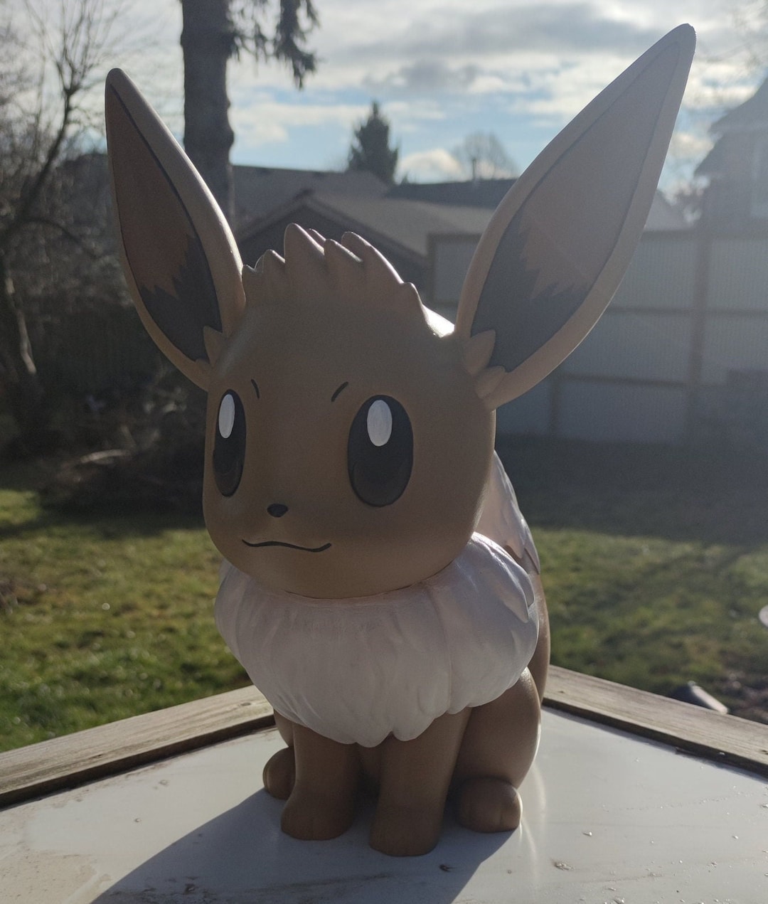 Life-size Eevee Pokémon 3D Printed & Hand-painted Prop - Etsy Canada