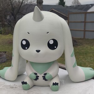 Life-size Terriermon Digimon 3D Printed & Hand-painted Prop - Etsy