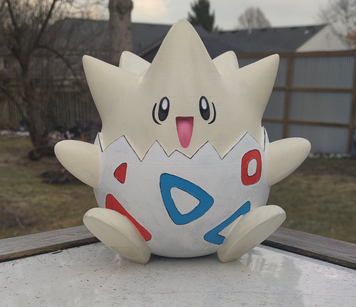 Life-size Togepi Pokémon 3D Printed & Hand-painted Prop (made to Order ...