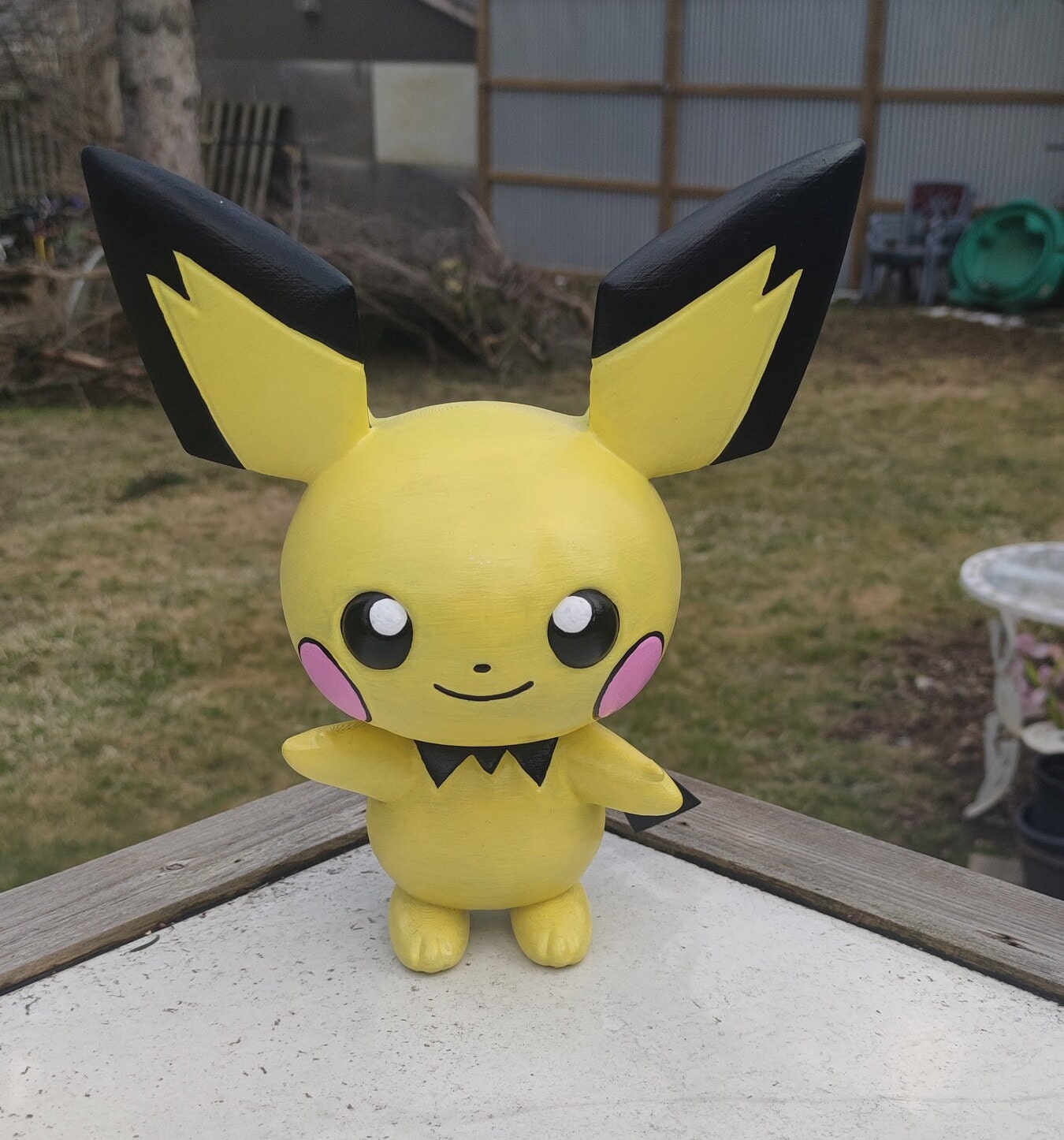 Life-size Pichu Pokémon 3D Printed & Hand-painted Prop made to Order - Etsy