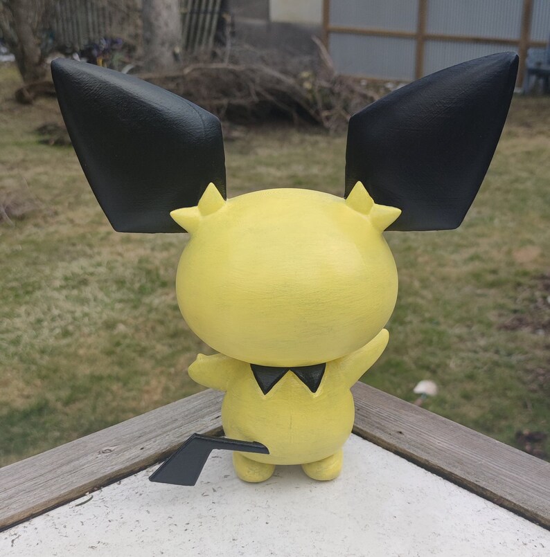 Life-size Pichu Pokémon 3D Printed & Hand-painted Prop (made to Order ...