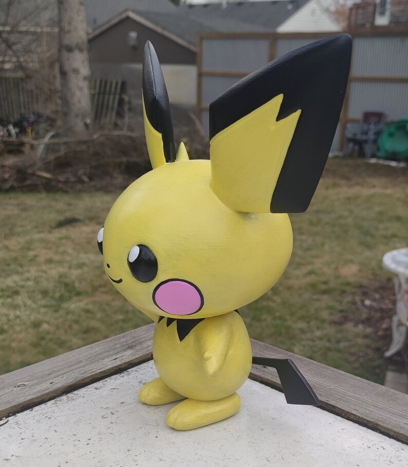 Life-size Pichu Pokémon 3D Printed & Hand-painted Prop (made to Order ...