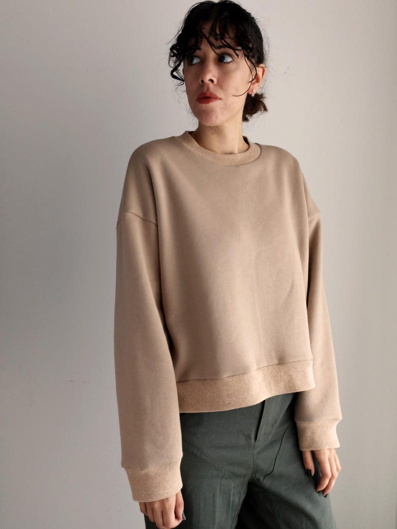 Oversized Sweatshirt PDF Sewing Pattern, Sewing Tutorial |XS to XXXL ...