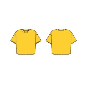 Boxy Fit T-shirt PDF Sewing Patterns - XS to XXXL - Digital Patterns ...