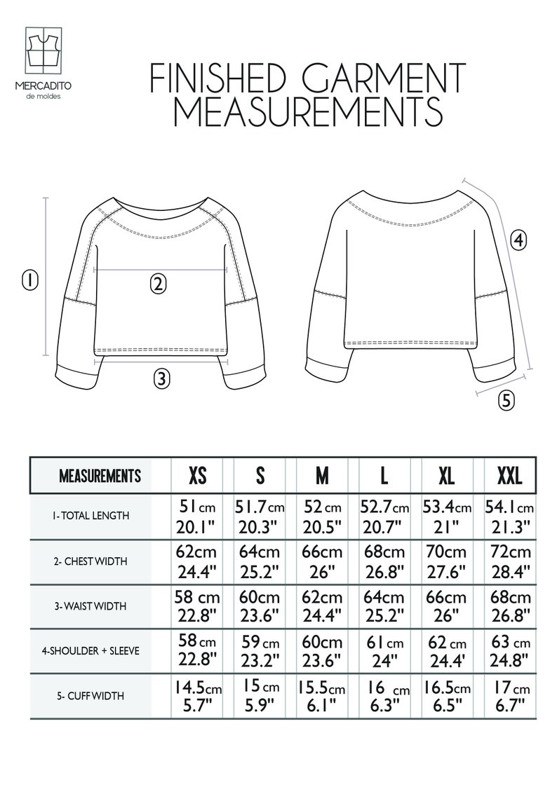 Sweater Oversized Sweatshirt PDF Sewing Patterns XS to XXL | Etsy