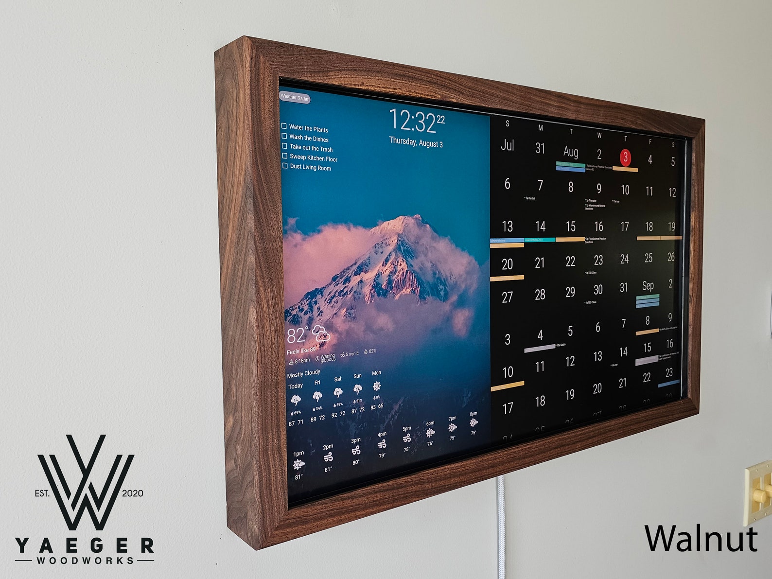 32in Touchscreen Smart Calendar / Smart Home Control Center / Dakboard ...