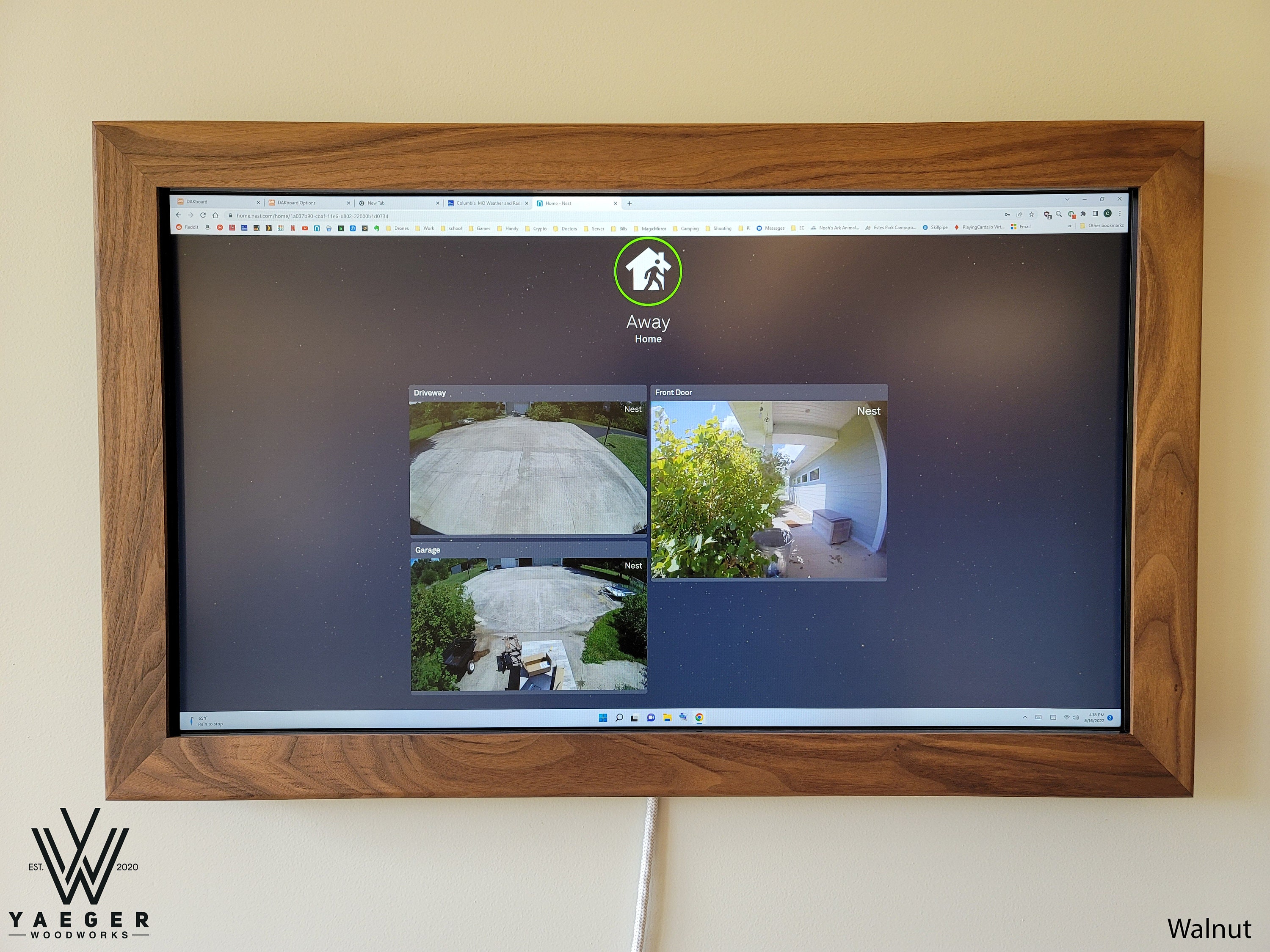 32in Touchscreen Smart Calendar / Smart Home Control Center / - Etsy