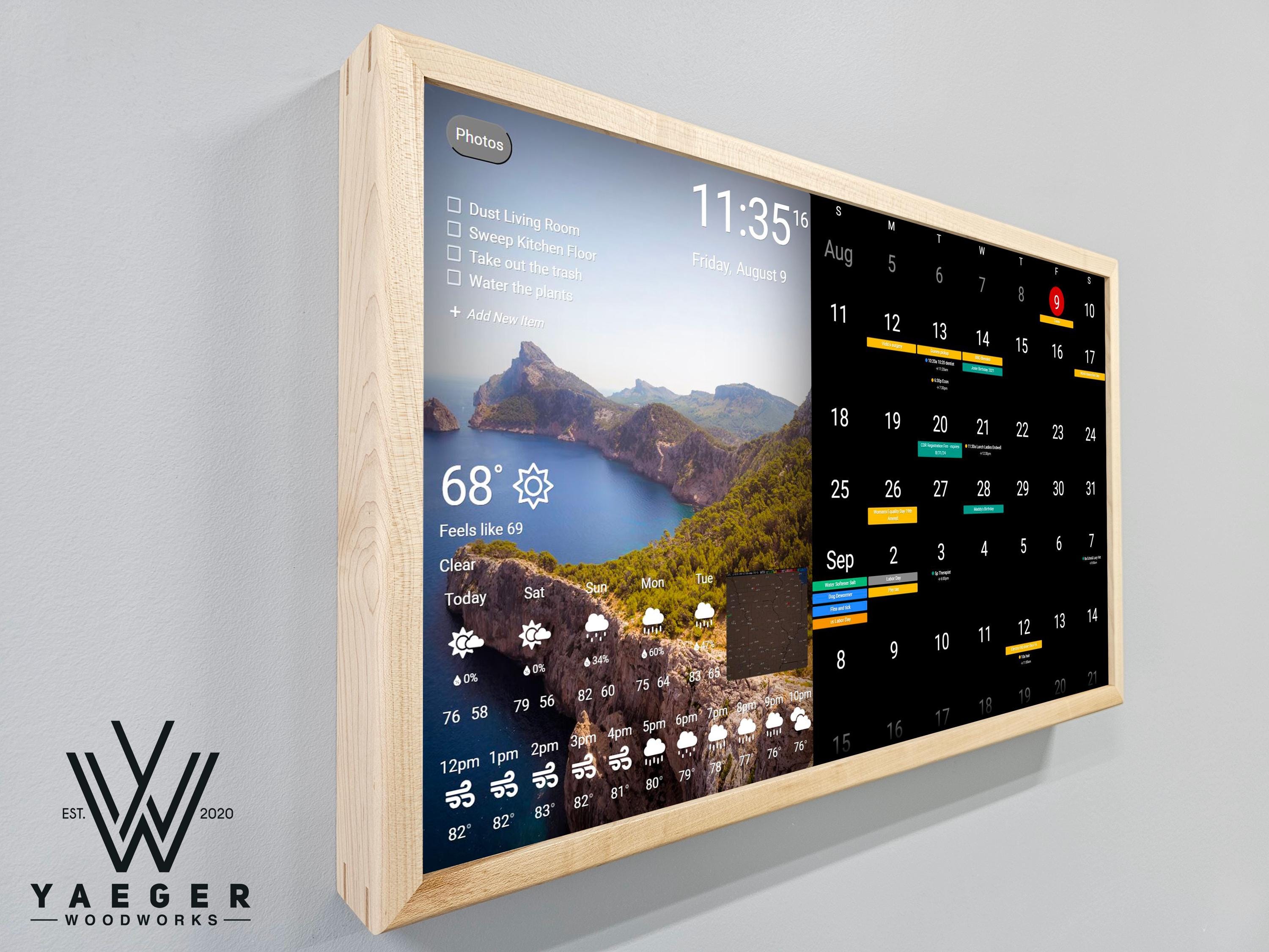 24in Touchscreen Smart Calendar / Dakboard/ Smart Wall Display / Photo ...