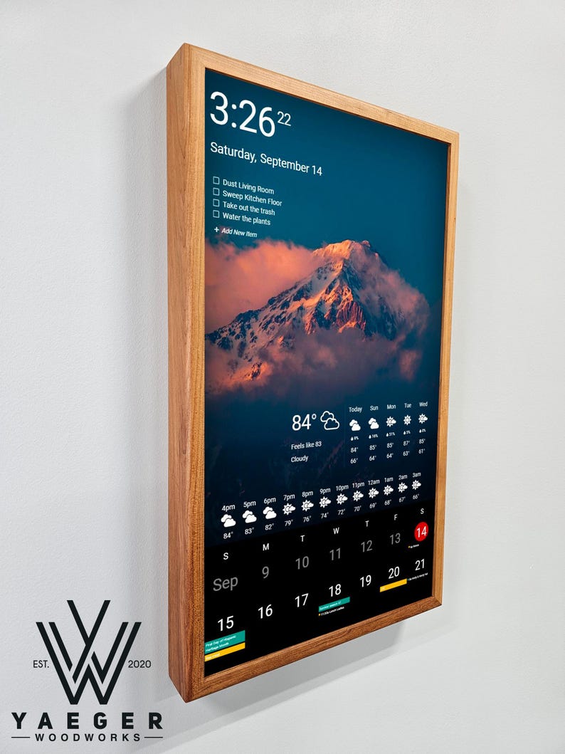 24in Touchscreen Smart Calendar / Dakboard/ Smart Wall Display / Photo ...