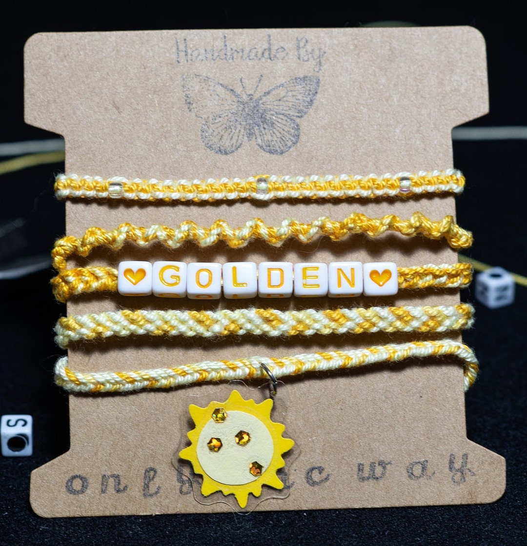 HS GOLDEN Bracelets Set - Etsy