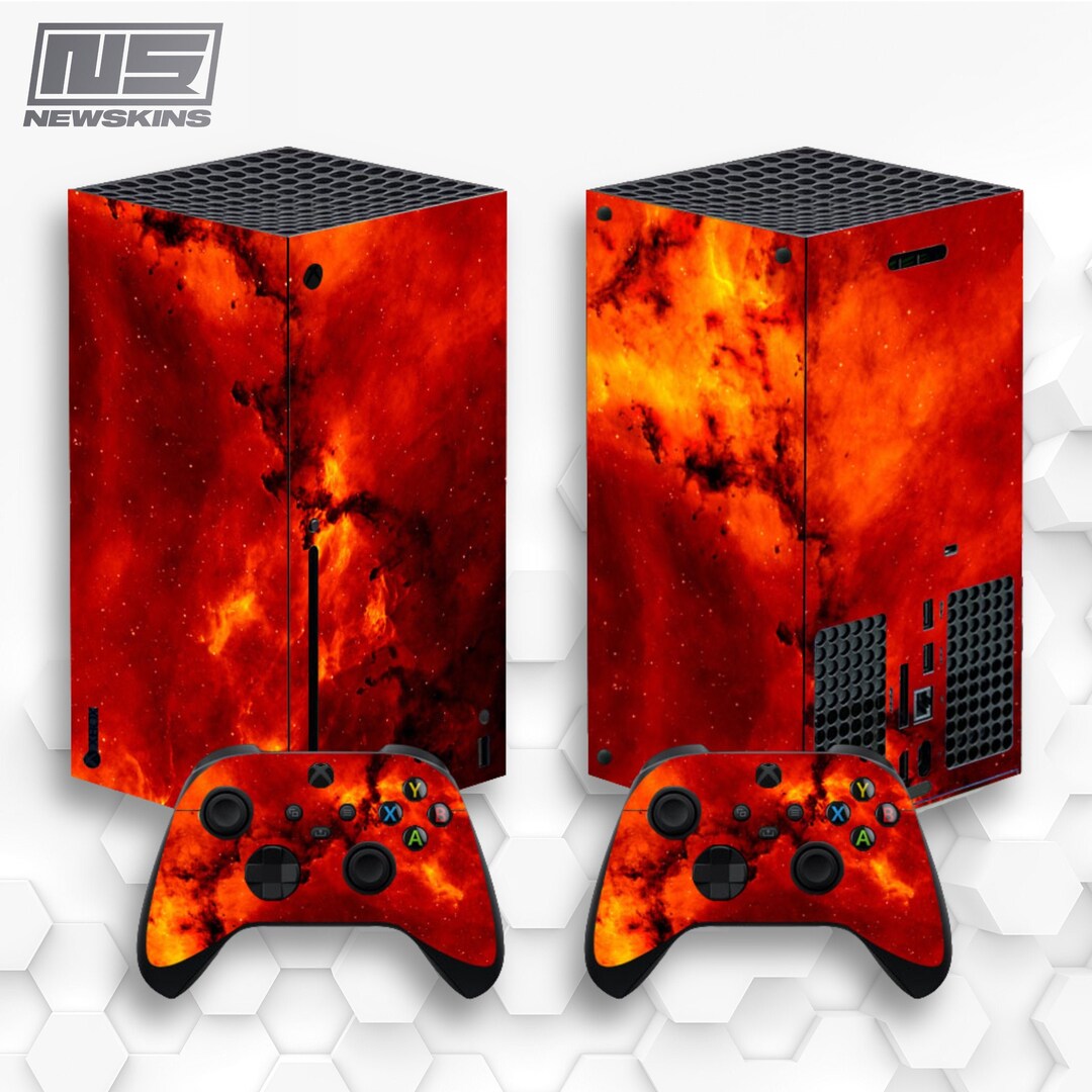 Xbox Series X Skin Red Galaxy Xbox Console and Controller Sticker ...