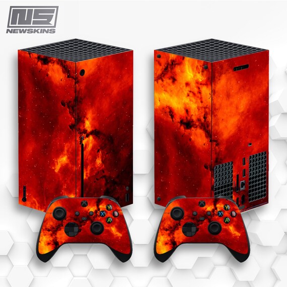 Xbox One Skin Red Nebula Microsoft Unveils New Transparent Red Xbox