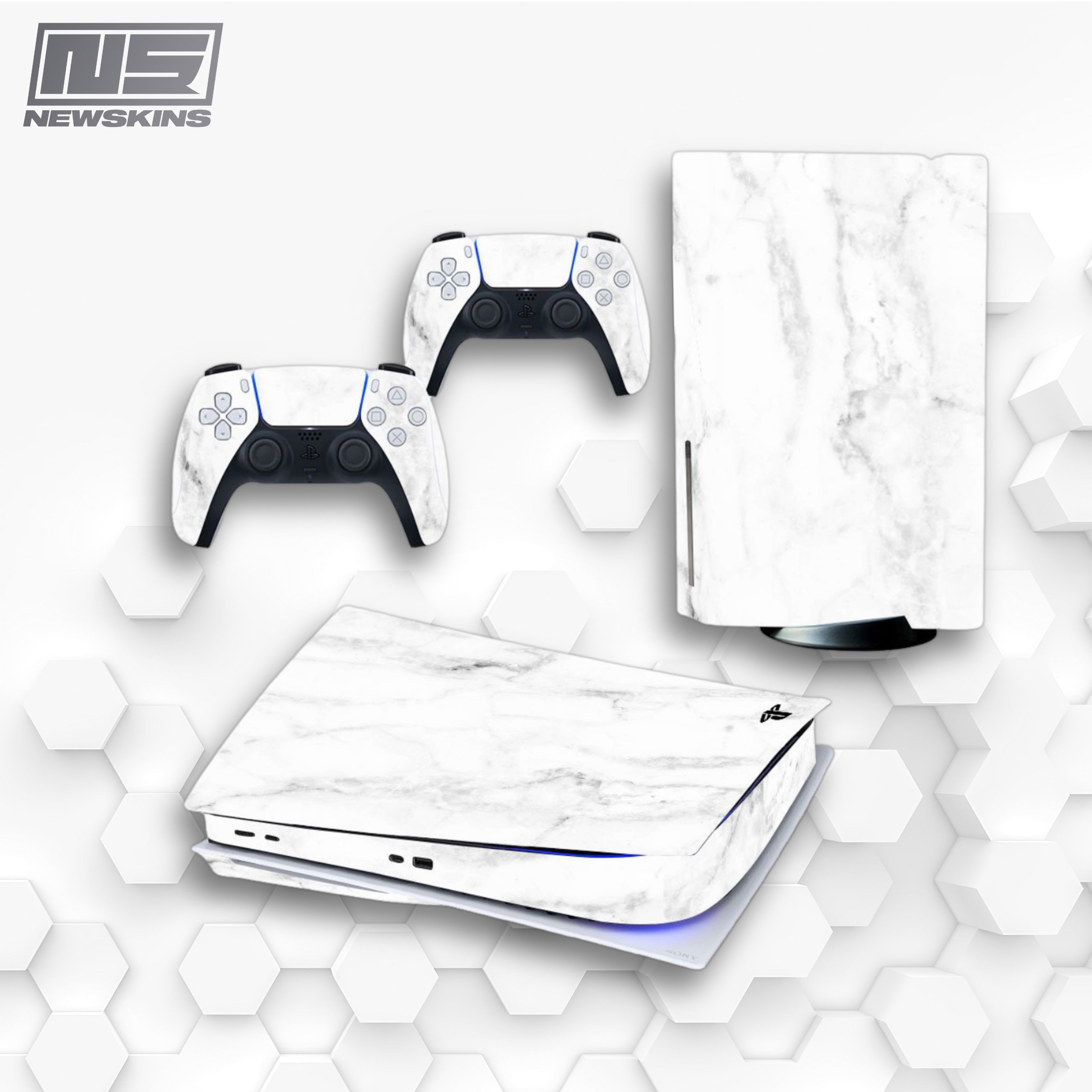 White Marble PS5 Skin Playstation 5 Full Vinyl Wrap PS5 - Etsy
