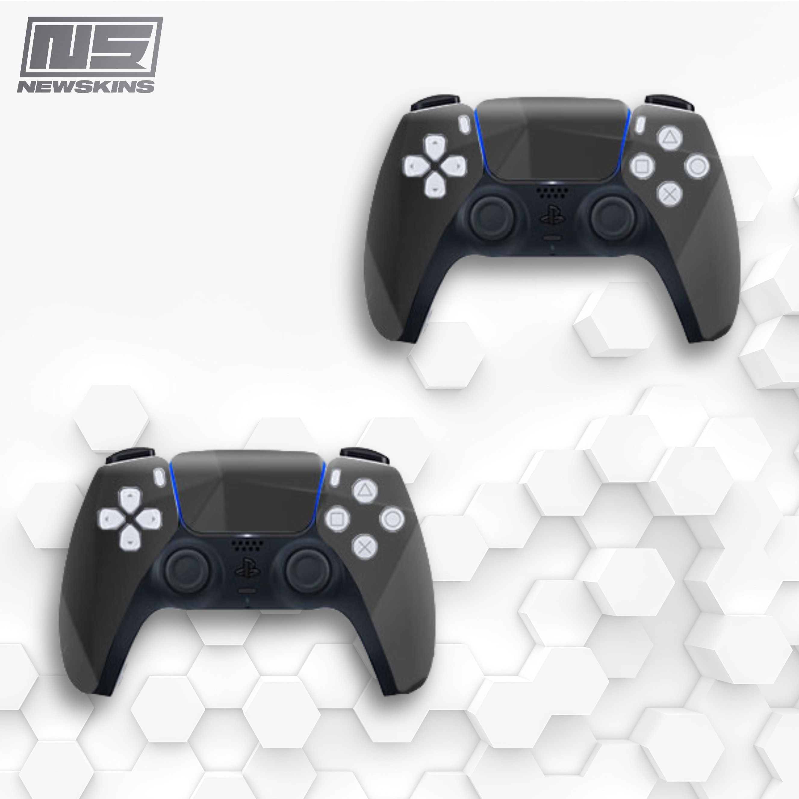 PS5 Skin Black Geometric Playstation 5 Polygon Full Vinyl Wrap - Etsy