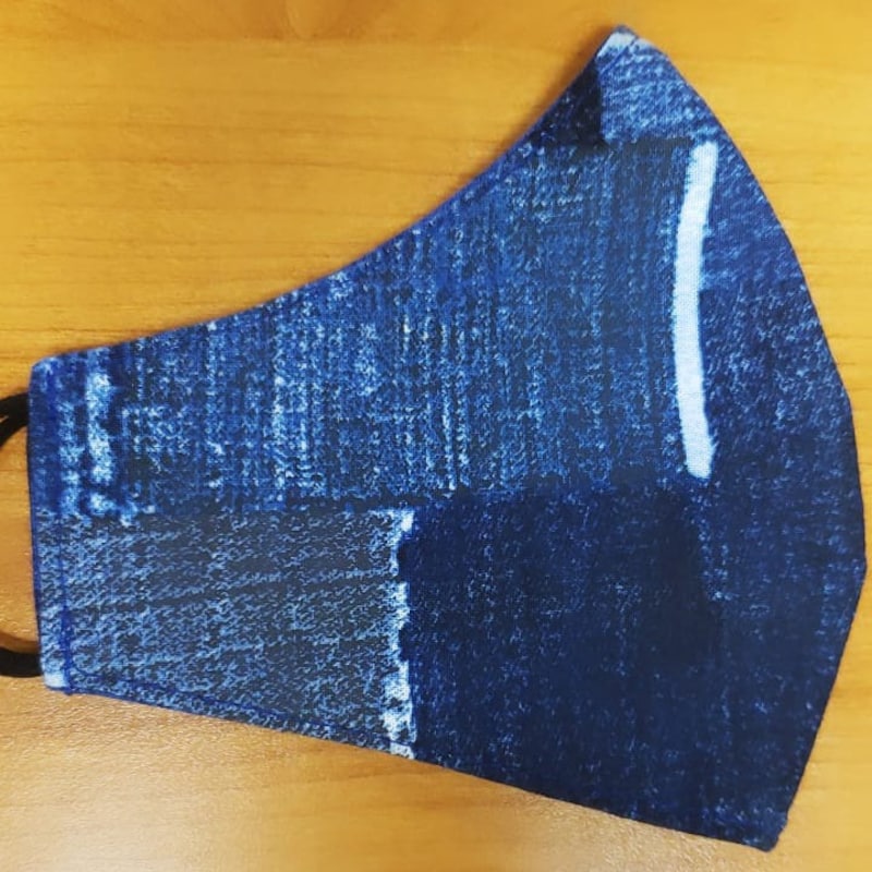 Denim Face Mask - Etsy