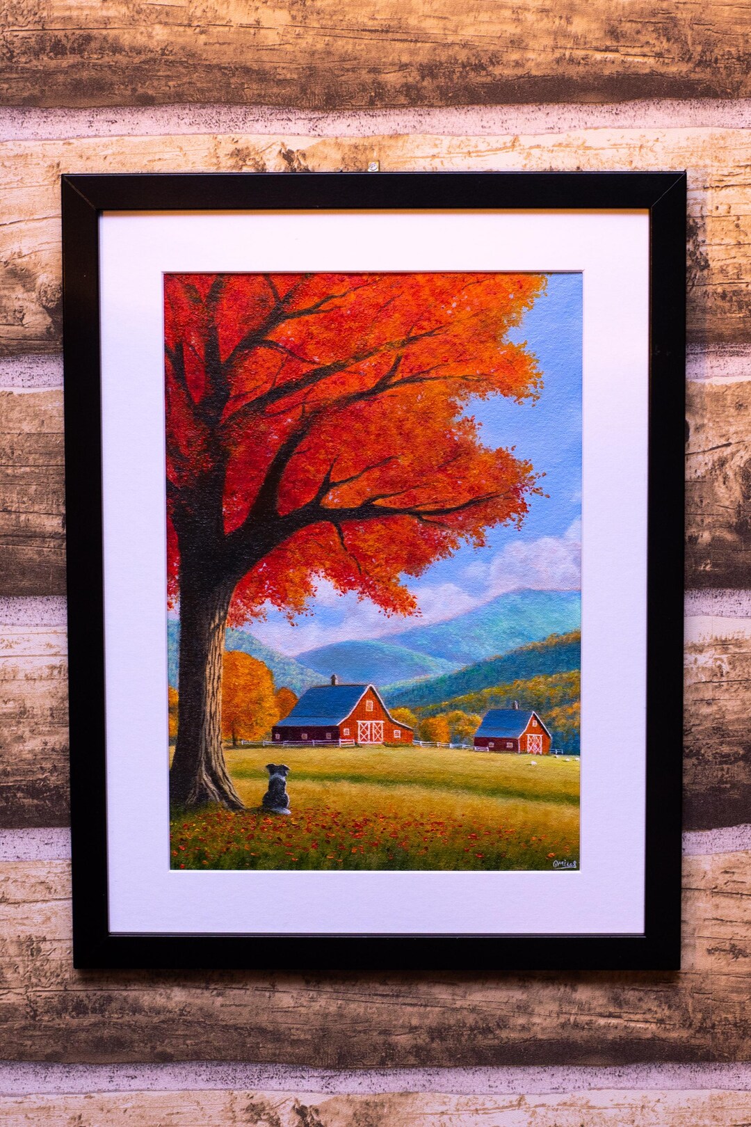 Autumn on Dougie’s Farm, Landscape, Oil Painting, - Etsy