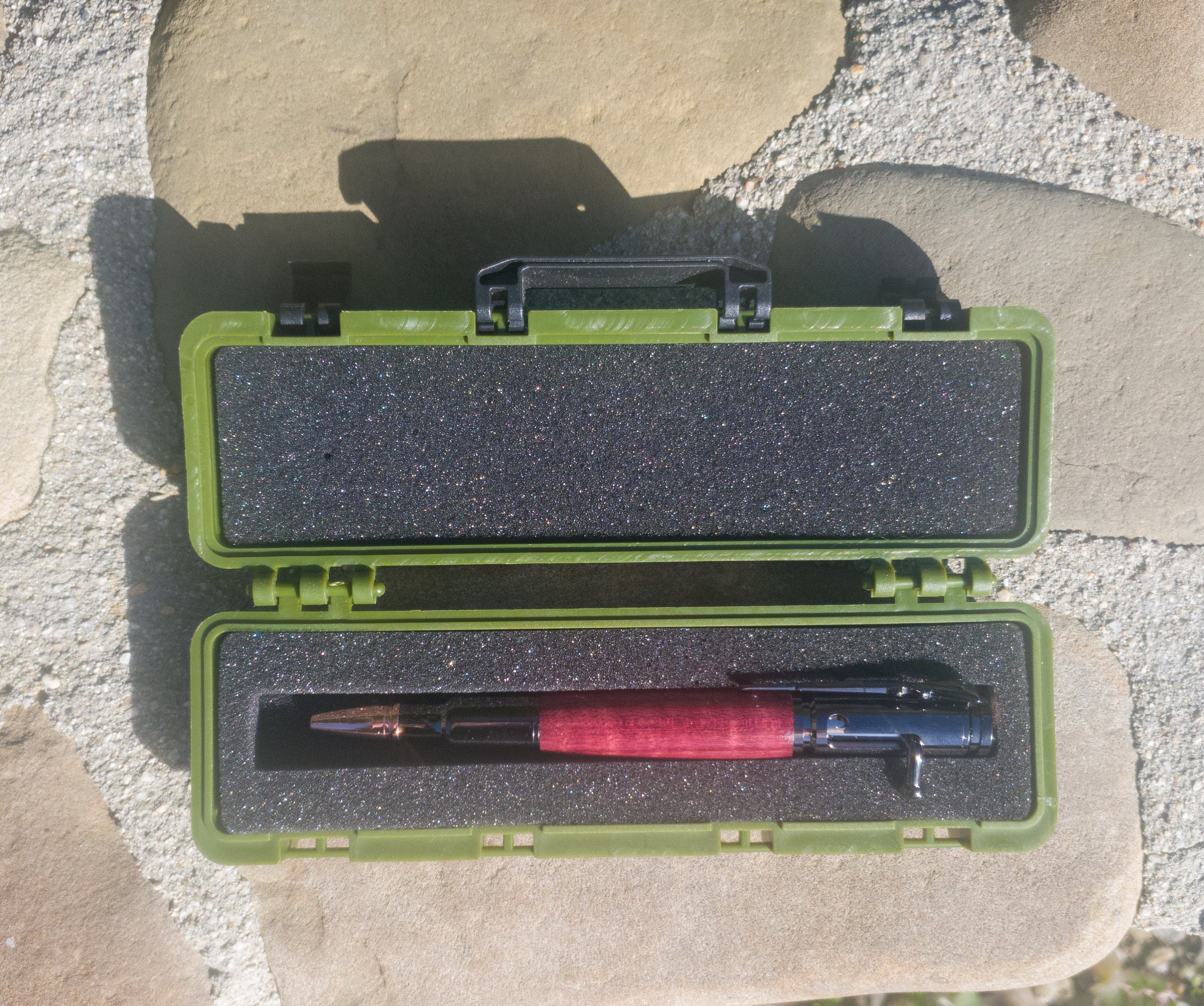 30 Caliber Gun Metal Bolt Action Pen Purpleheart Walnut Maple Cherry ...