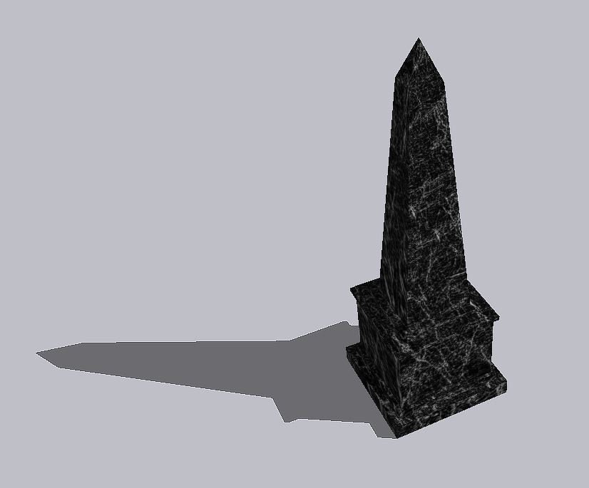 3D Sketchup Back Marble Monolith - Etsy