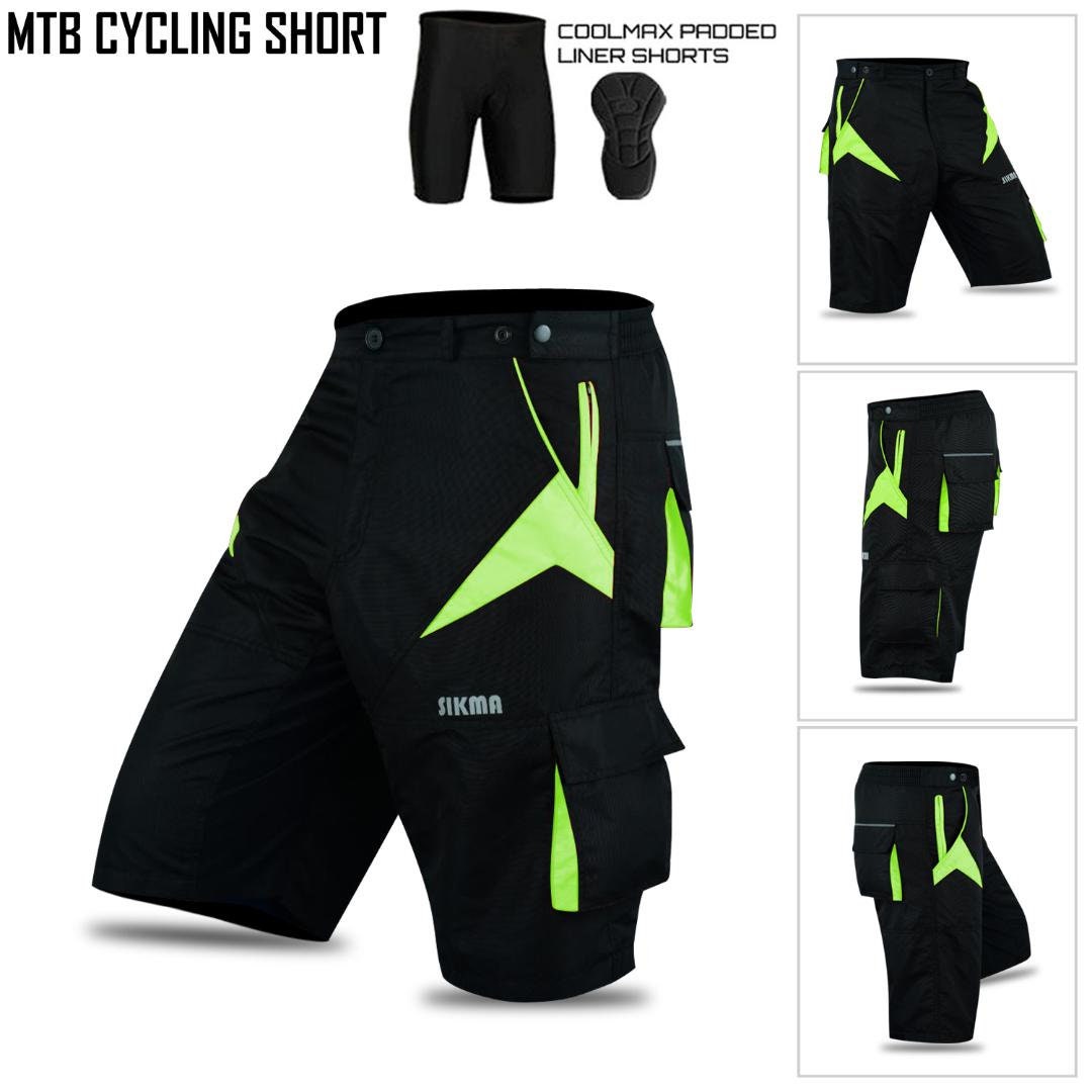 MTB Shorts Downhill off Road Racing Baggy Style/padded Liner Bicycle ...