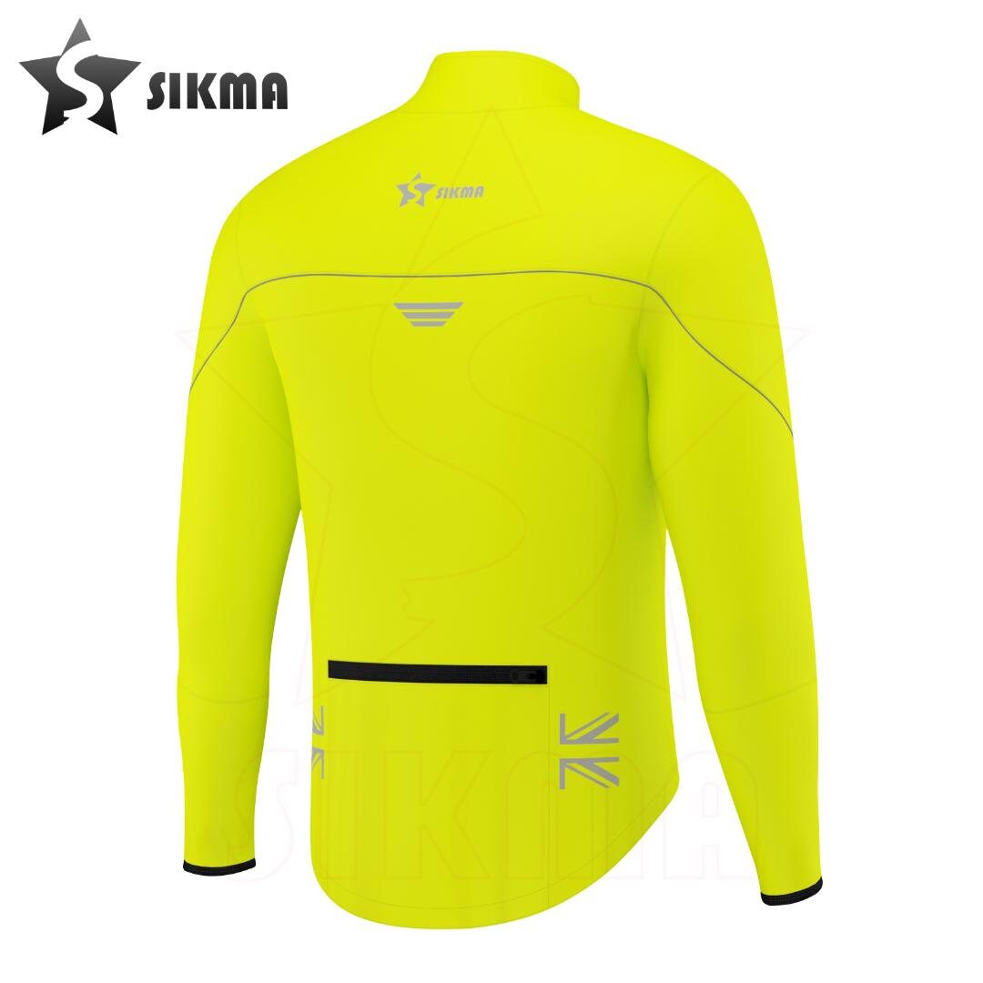 Cycling Rain Jacket High Visibility Waterproof Running Top Coat S to ...