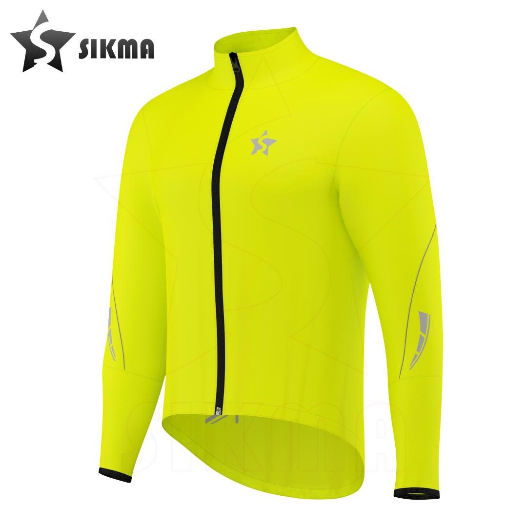 Cycling Rain Jacket High Visibility Waterproof Running Top Coat S to ...