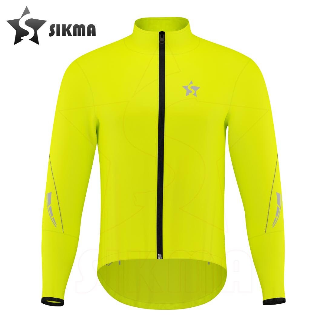 Cycling Rain Jacket High Visibility Waterproof Running Top Coat S to ...