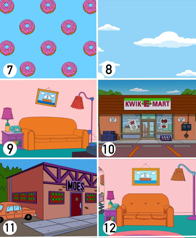 Character Portrait Custom Simpsons Character Individual | Etsy