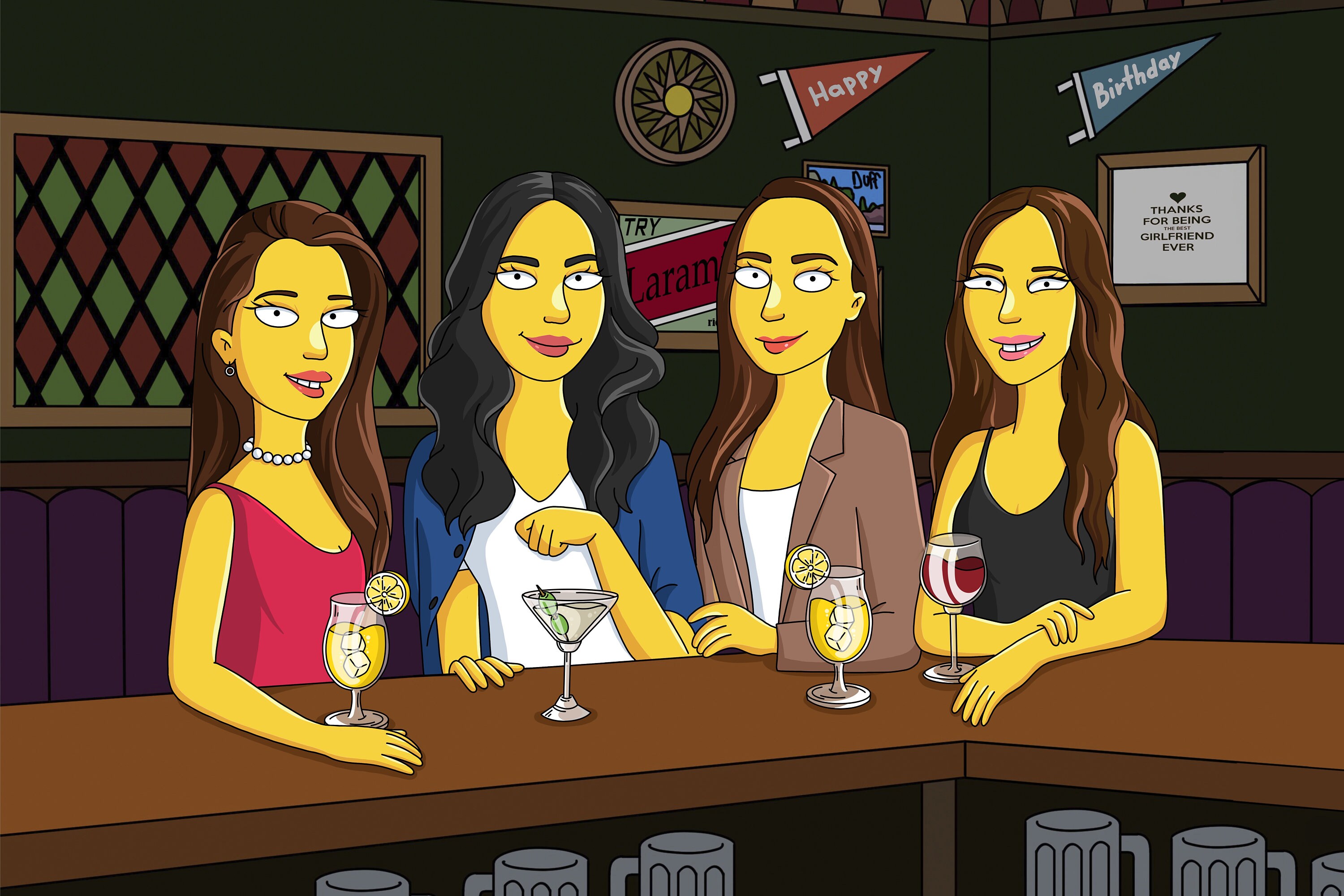 Simpsons Portrait, Custom Cartoon People,family Portrait, Cartoon ...