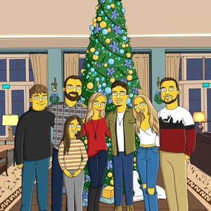 Character Portrait Custom Simpsons Character Individual | Etsy