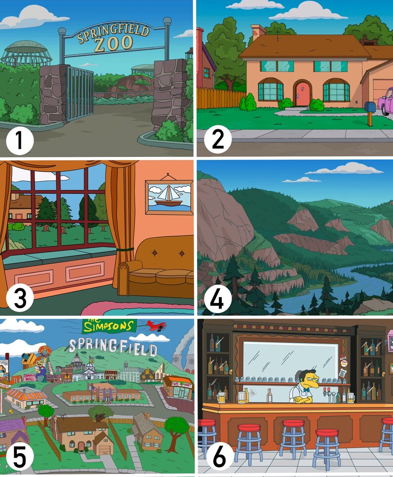 Character Portrait Custom Simpsons Character Individual | Etsy