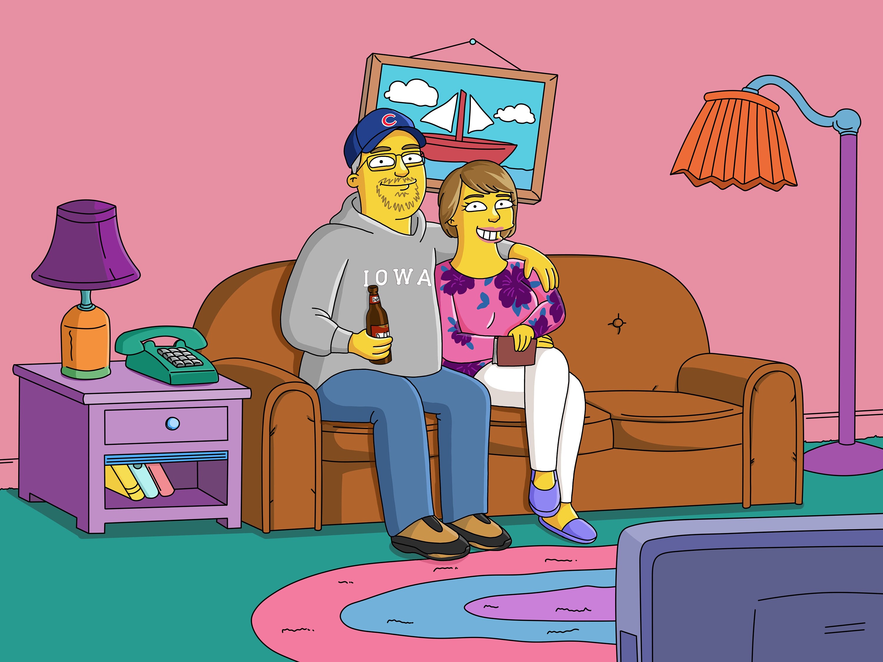 Simpsons Portrait,simpsons Family Portrait Custom, Simpsons Family ...