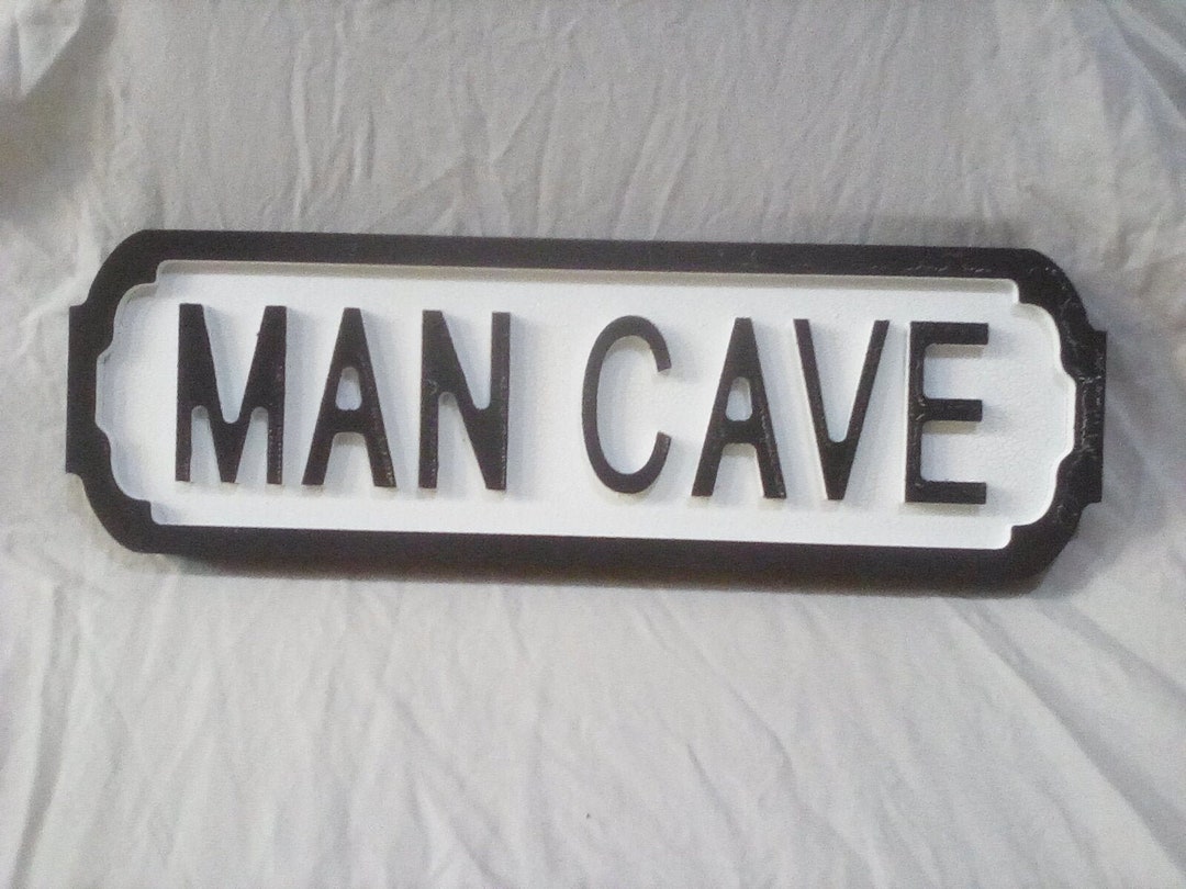 Retro Vintage MAN CAVE Rustic Street Sign. Comes With Hanging Hook ...