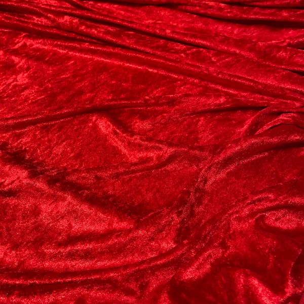 Red Velvet Fabric - Etsy