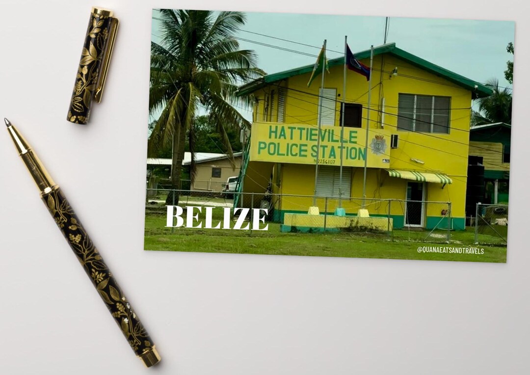 Belize Police Station Standard Postcard - Etsy