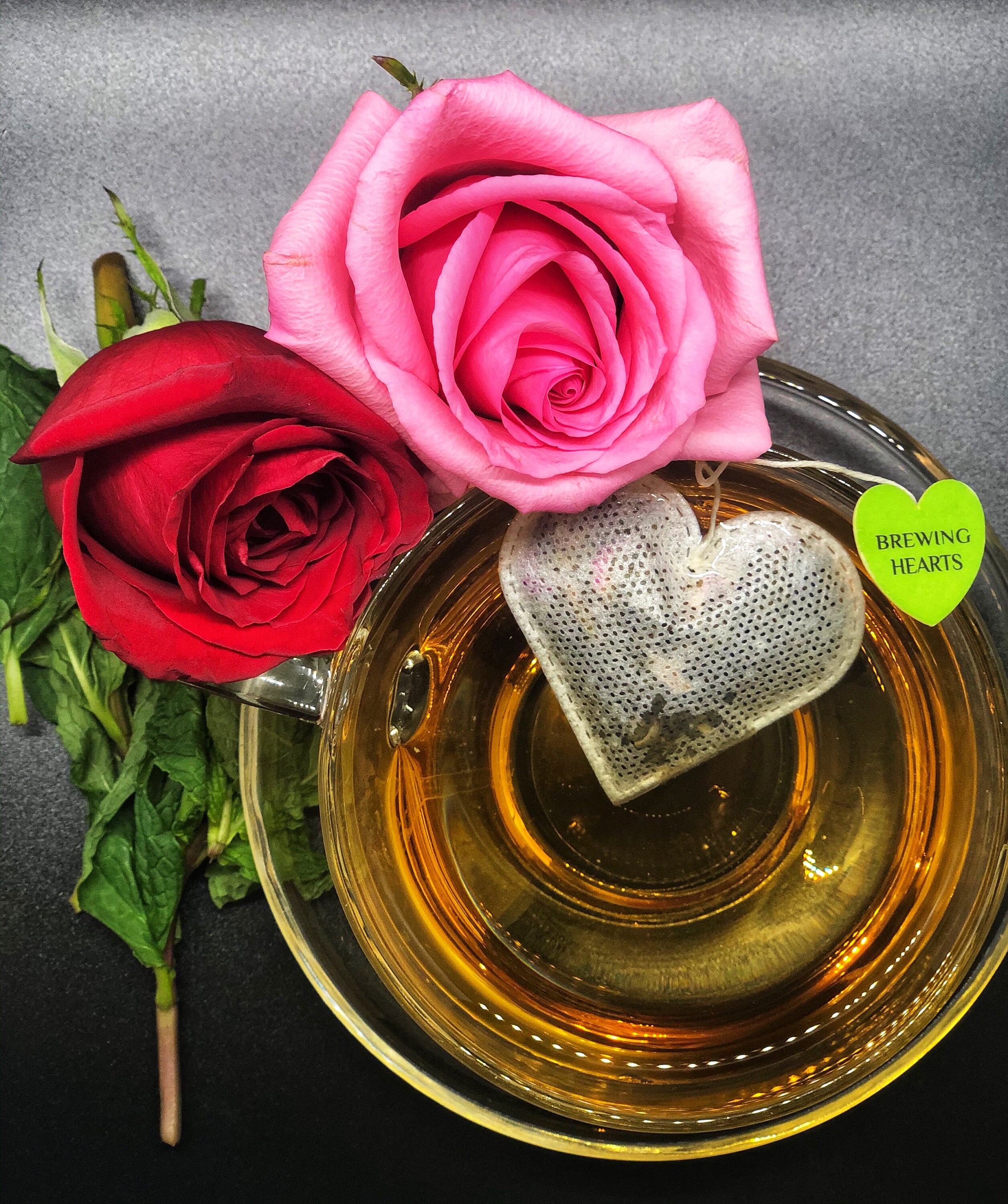 12 Personalized Heart Shaped Teabags, Healthy Teas Sampler, Herbal Teas ...