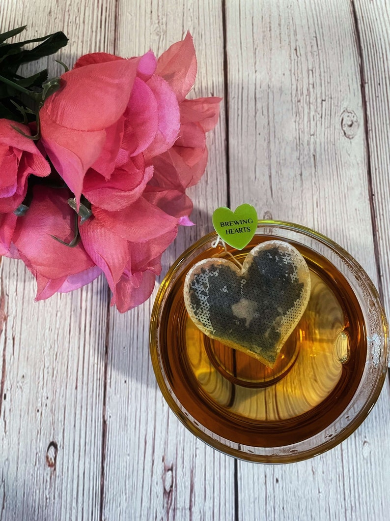 Heart Shaped Herbal Tea Bags: Organic Valentine's Gift Sampler - Etsy
