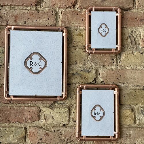 Copper Pipe Photo Frames - Etsy