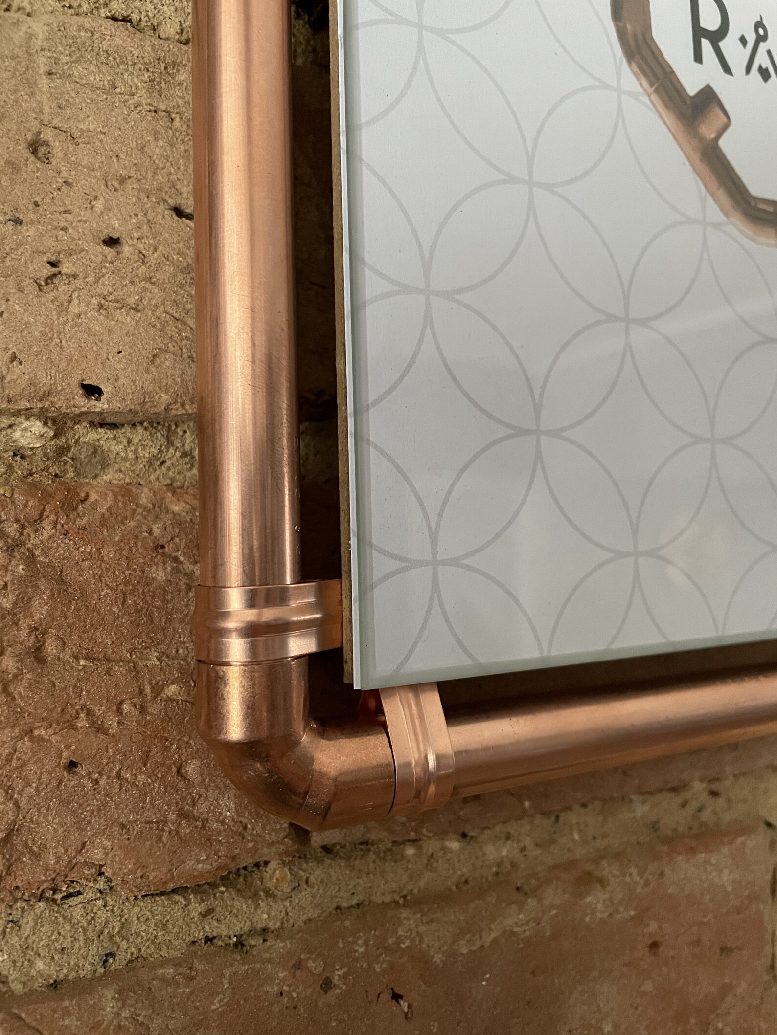 Copper Pipe Photo Frame Wall Mounted - Etsy UK