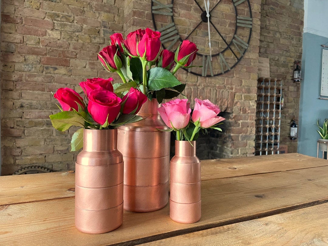 Unique Copper Pipe Vase for Fresh and Dried Flowers - Etsy