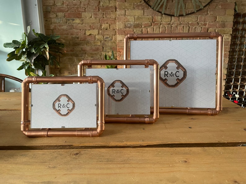 Copper Pipe Photo Frames - Etsy