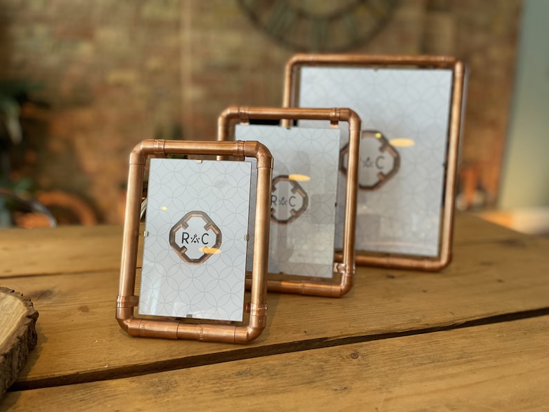 Copper Pipe Photo Frames - Etsy
