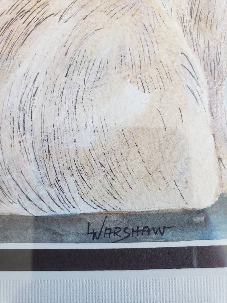 Vintage Framed Original Rabbit Artwork Hand Painted Mixed - Etsy