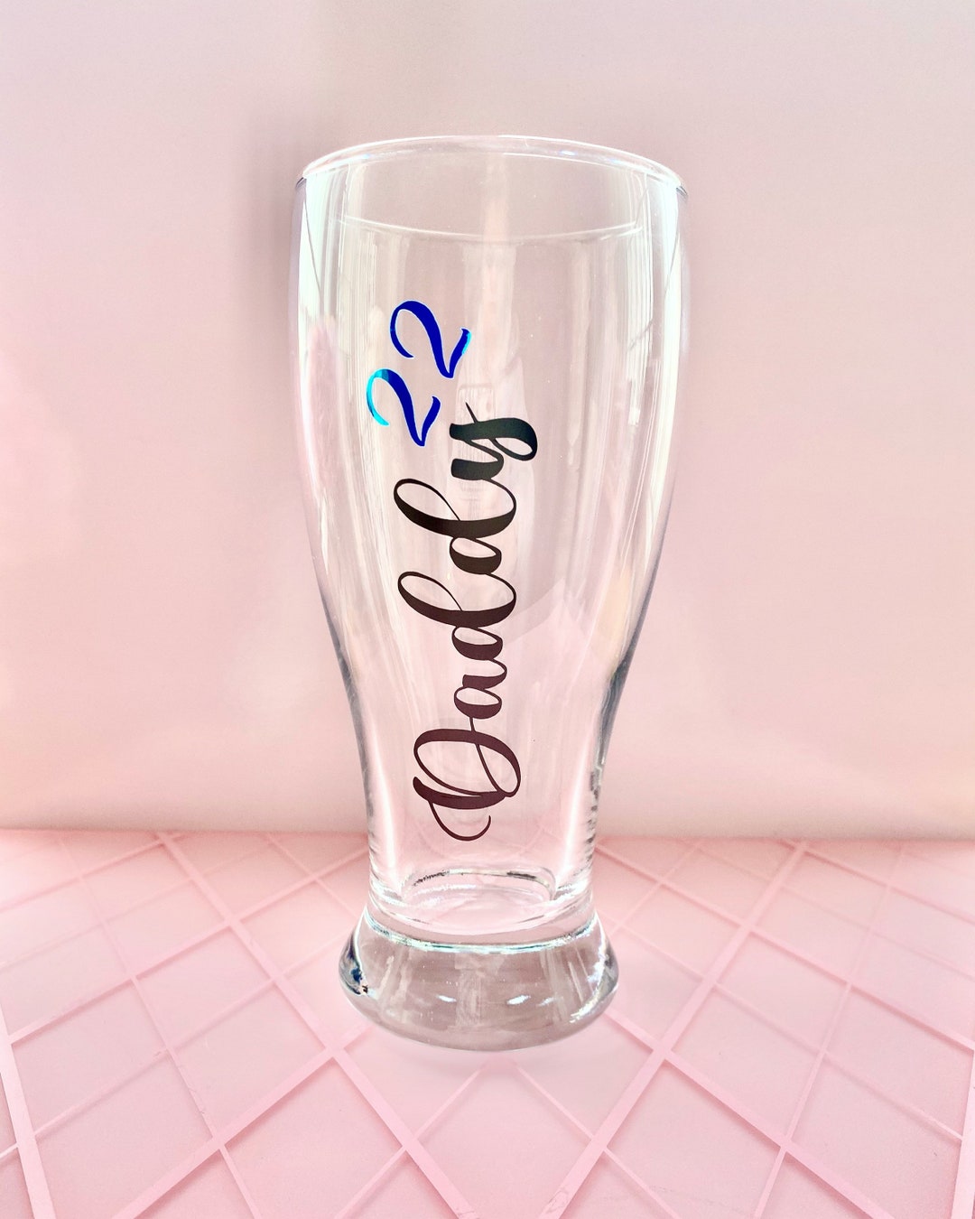 Customised Name Pint Glass. Valentines Gift for Him / Her. - Etsy