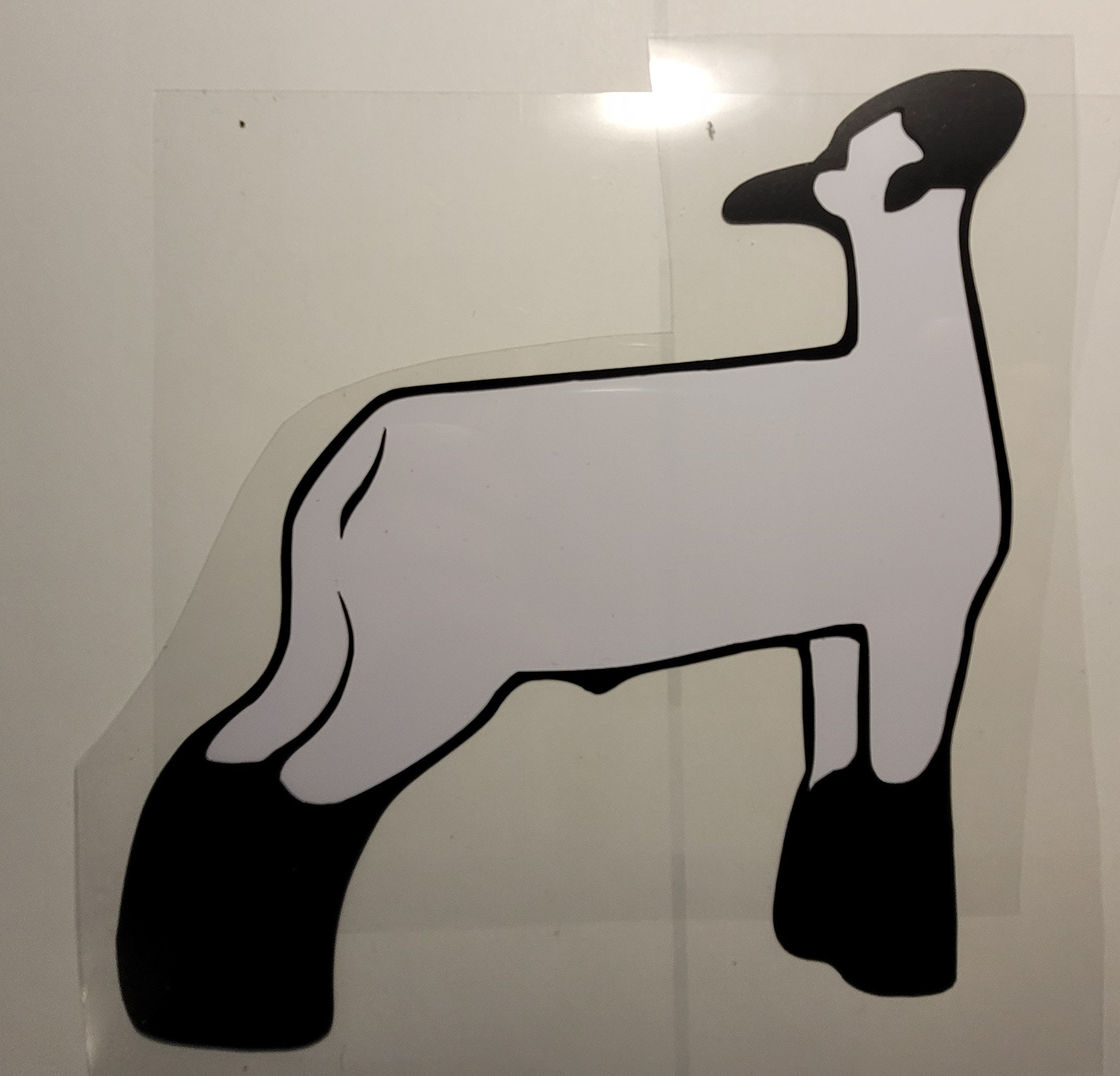 Club Show Lamb Window Sticker - Etsy