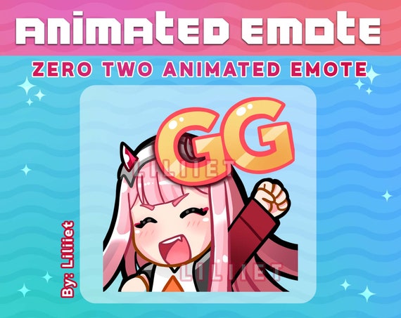 ANIMATED Emote Zero TWO GG Animated Emote for Twitch or | Etsy