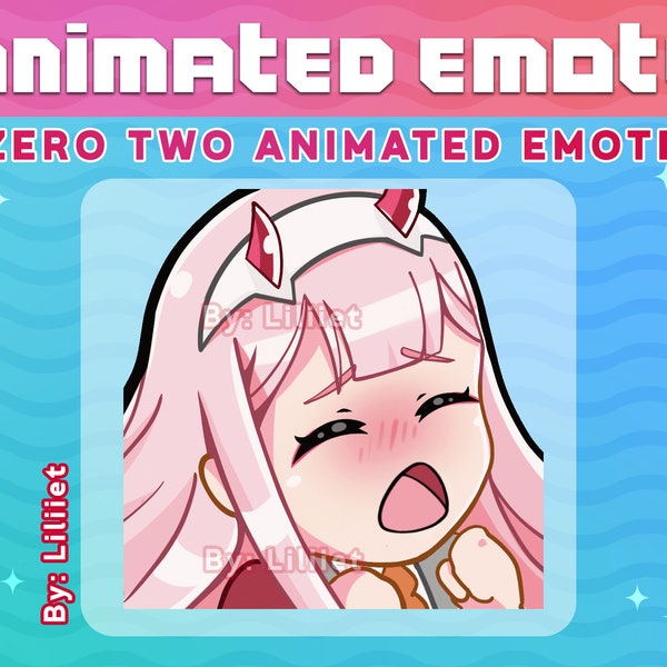 Zero Two Emote Pack for Twitch or Discord 9 Zero Two Emotes - Etsy