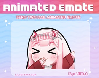 Zero Two Emote Pack for Twitch or Discord | Etsy